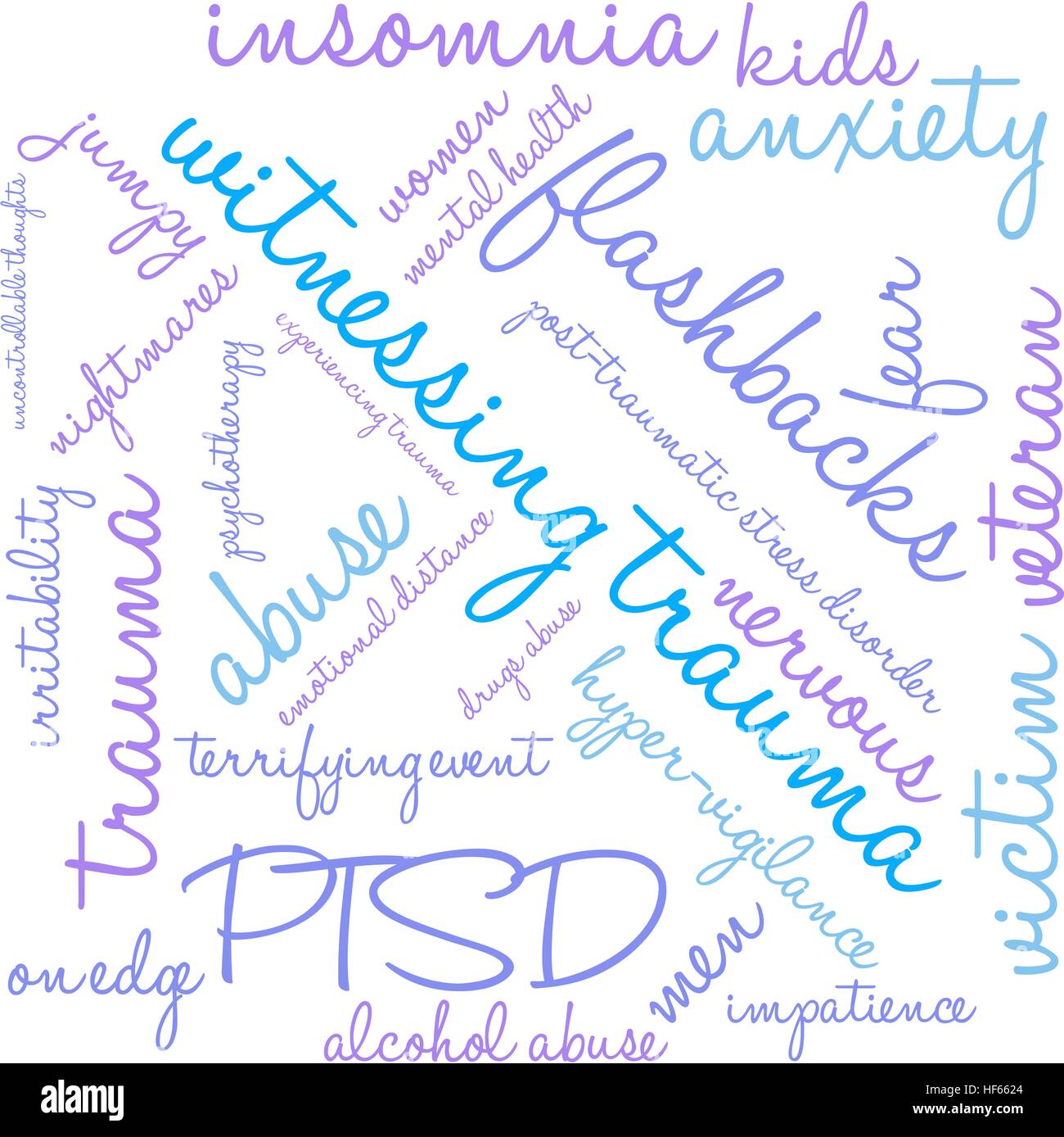 Witnessing Trauma word cloud on a white background Stock Vector Image ...