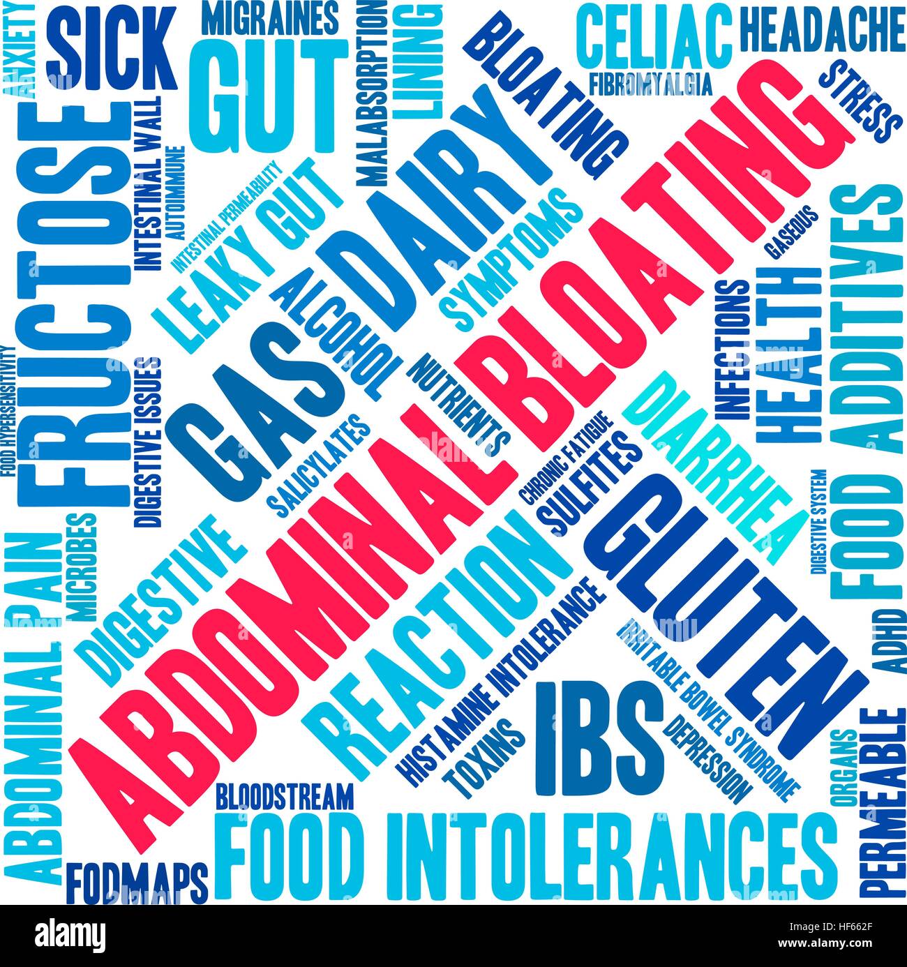 Bloating word cloud on a white background Stock Vector Image & Art - Alamy
