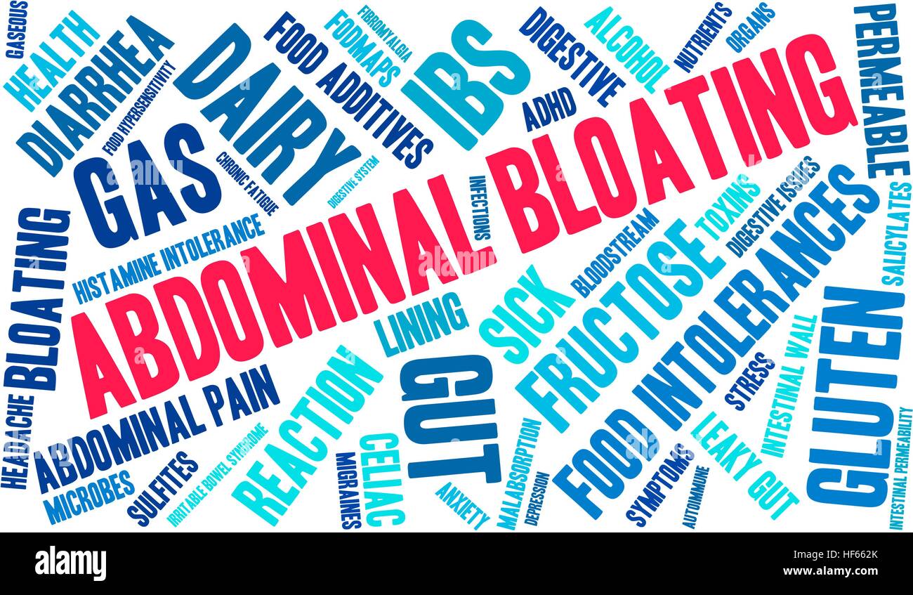 Bloating word cloud on a white background Stock Vector Image & Art - Alamy