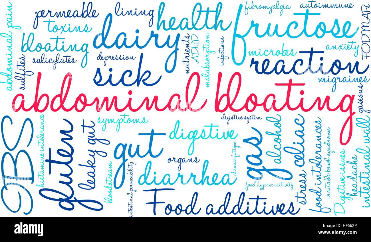 Bloating word cloud on a white background Stock Vector Image & Art - Alamy