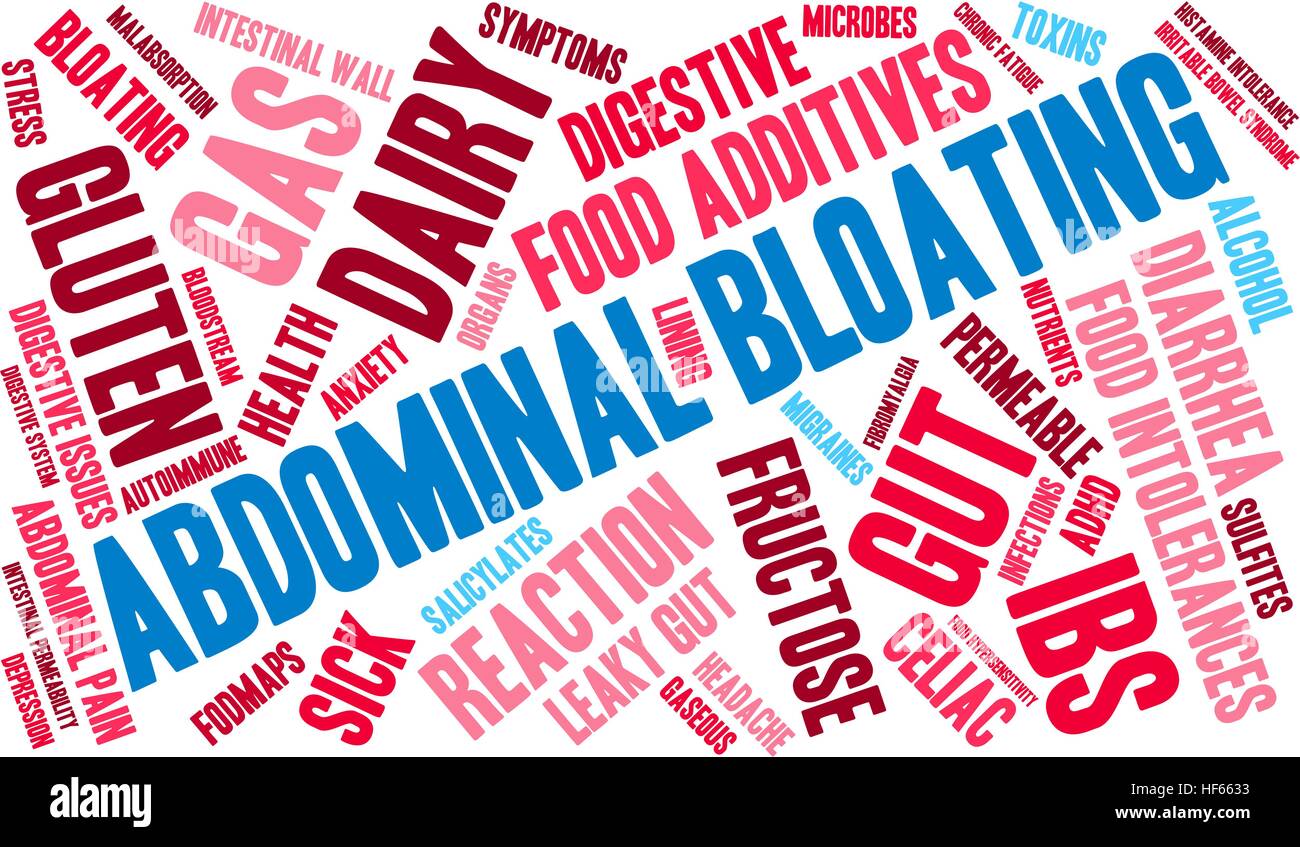 Bloating word cloud on a white background Stock Vector Image & Art - Alamy