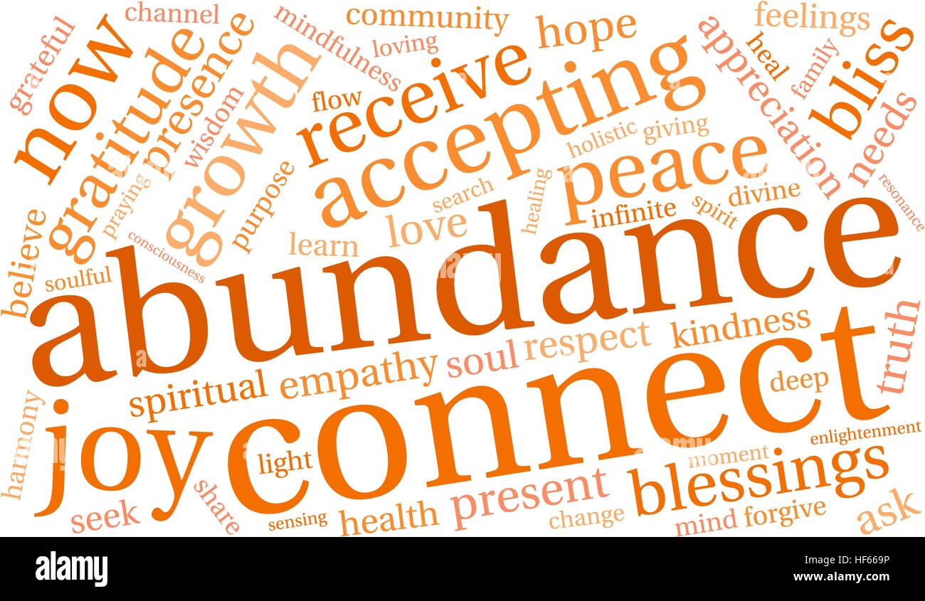 Abundance word cloud on a white background Stock Vector Image & Art - Alamy