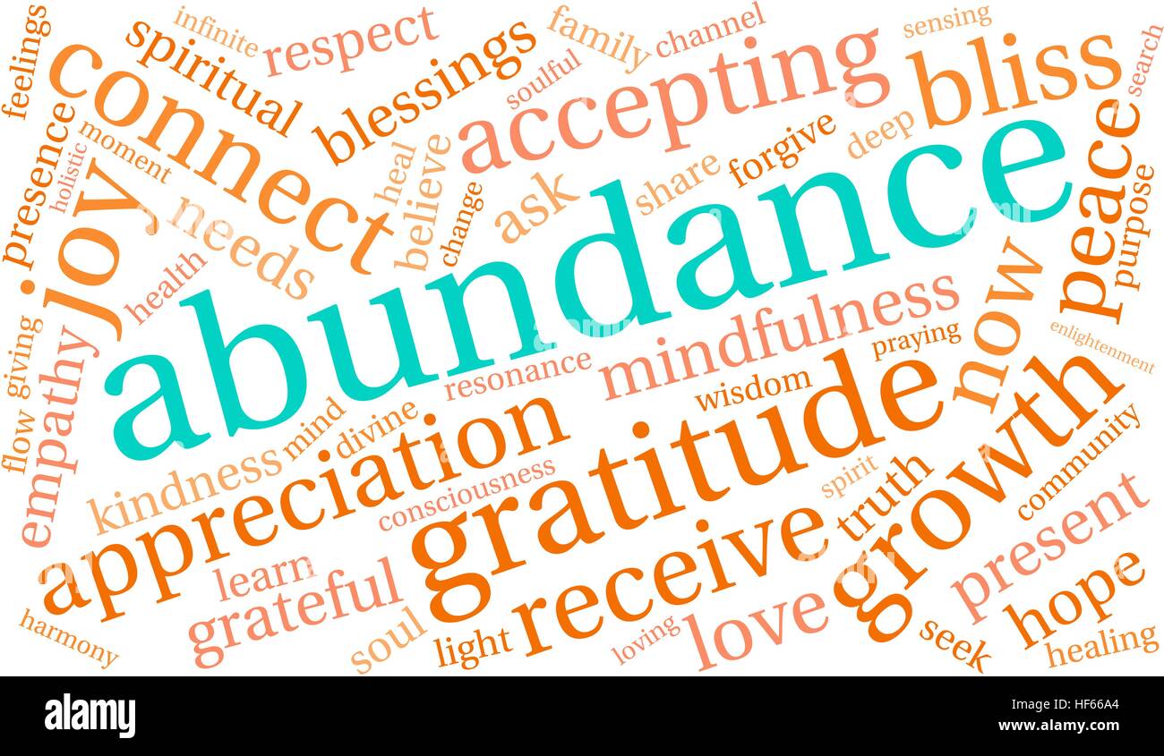 Abundance word cloud on a white background Stock Vector Image & Art - Alamy