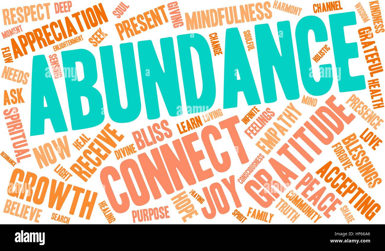 Abundance word cloud on a white background Stock Vector Image & Art - Alamy