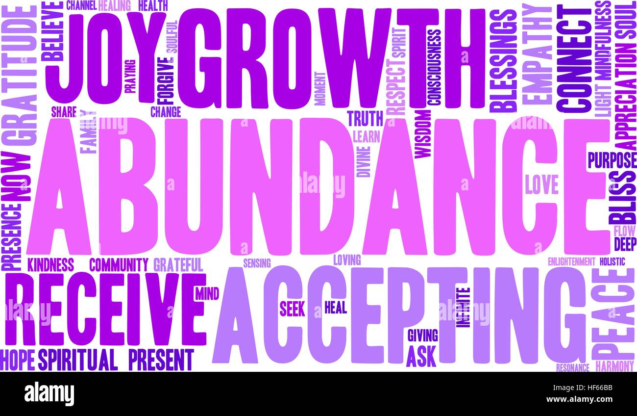 Abundance word cloud on a white background Stock Vector Image & Art - Alamy