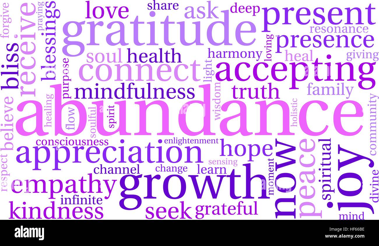Abundance word cloud on a white background Stock Vector Image & Art - Alamy