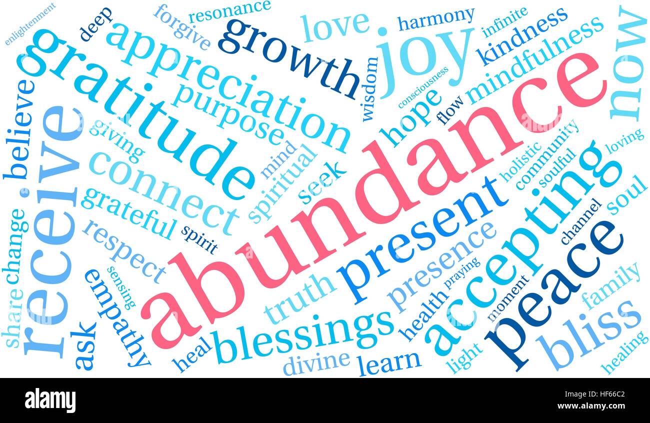 Abundance word cloud on a white background Stock Vector Image & Art - Alamy