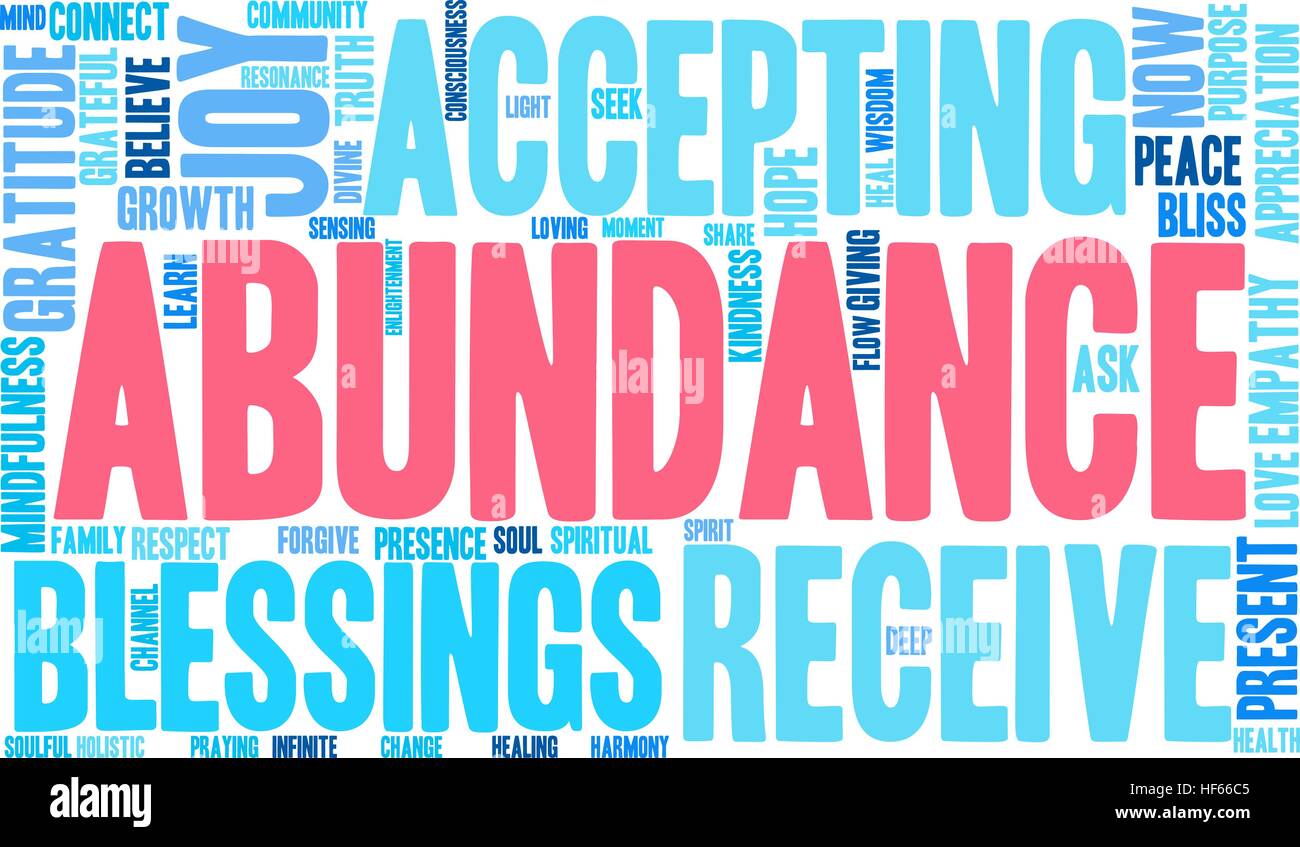 Abundance word cloud on a white background Stock Vector Image & Art - Alamy
