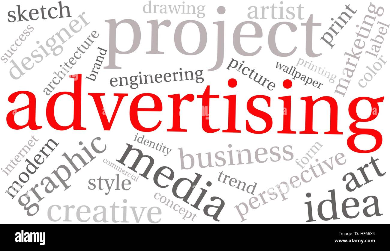 Creative word cloud on a white background Stock Vector Image & Art - Alamy