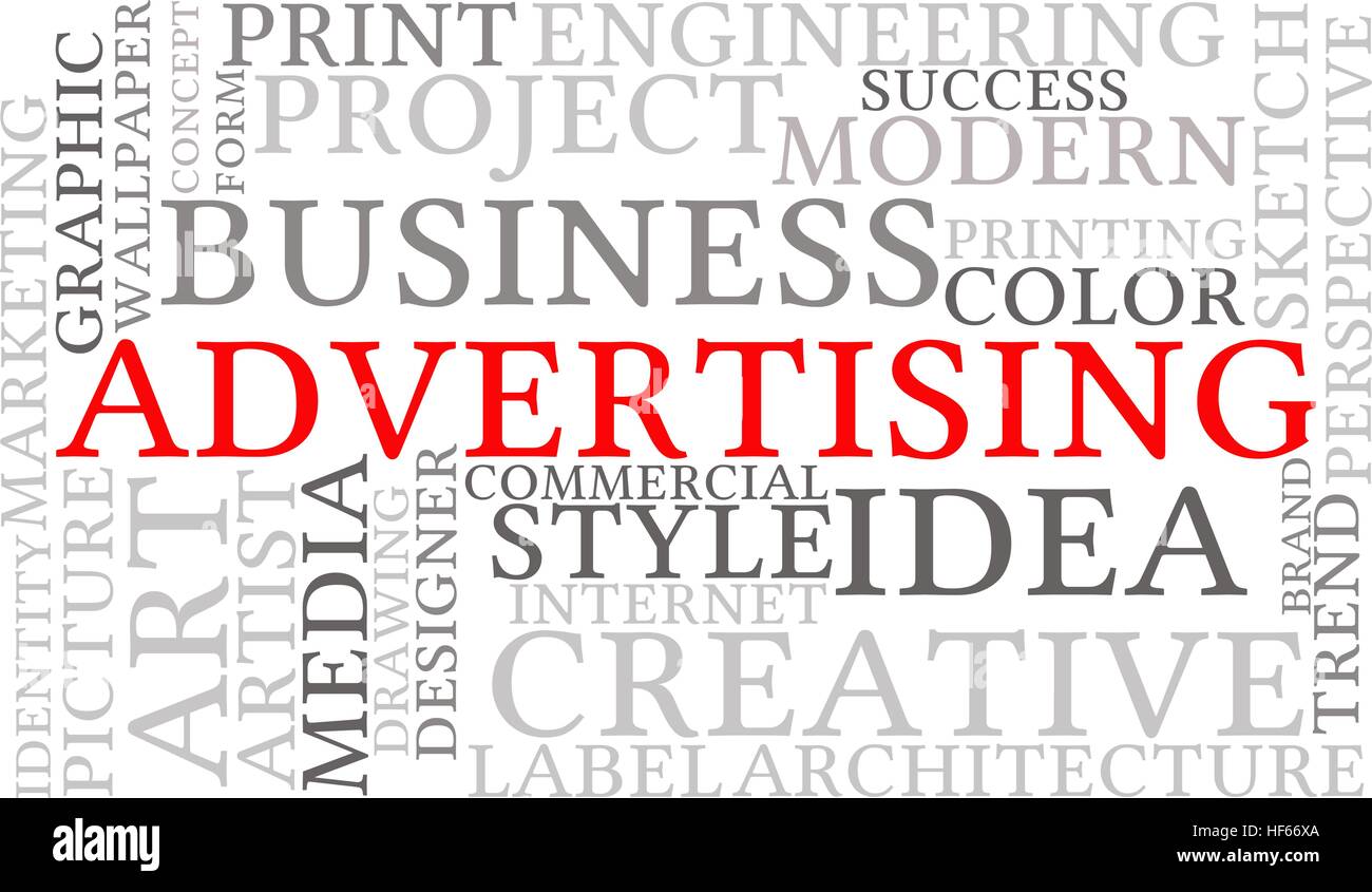 Creative word cloud on a white background Stock Vector Image & Art - Alamy