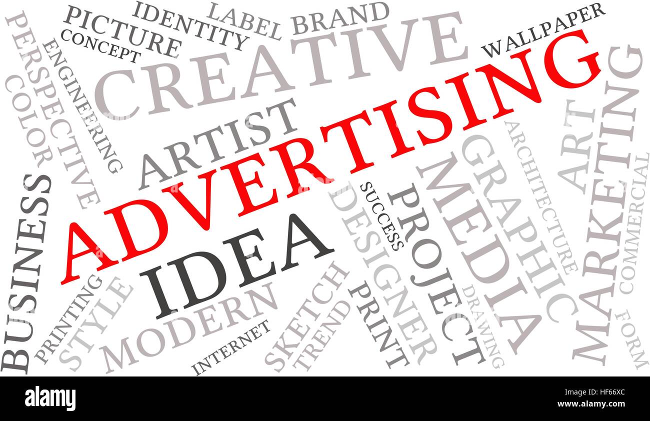 Creative word cloud on a white background Stock Vector Image & Art - Alamy