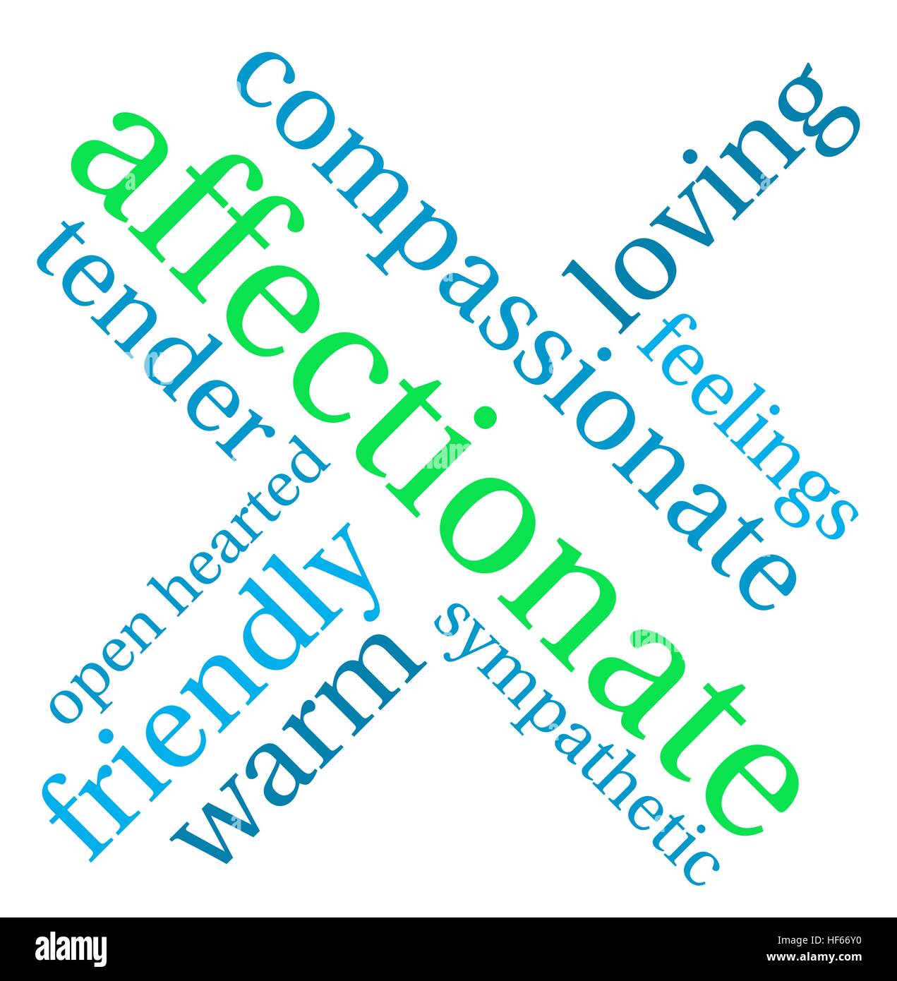 Affectionate word cloud on a white background Stock Vector Image & Art ...