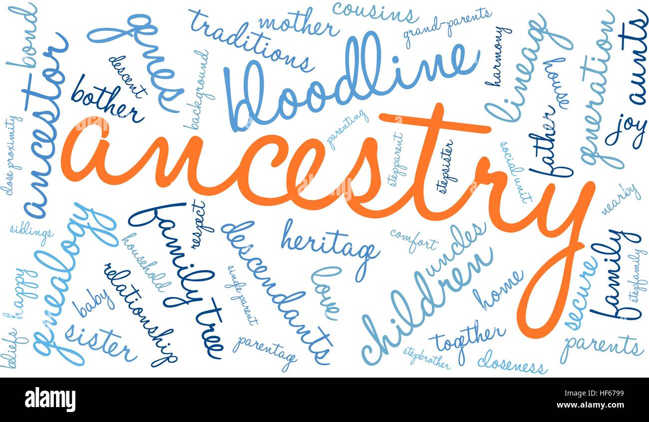 Ancestry word cloud on a white background Stock Vector Image & Art - Alamy
