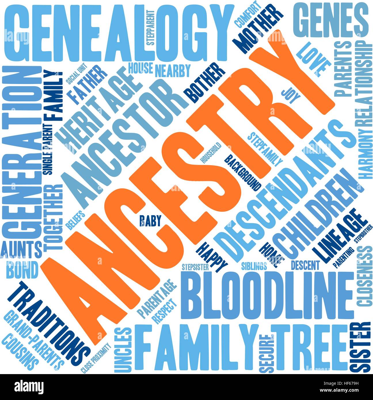 Ancestry word cloud on a white background Stock Vector Image & Art - Alamy