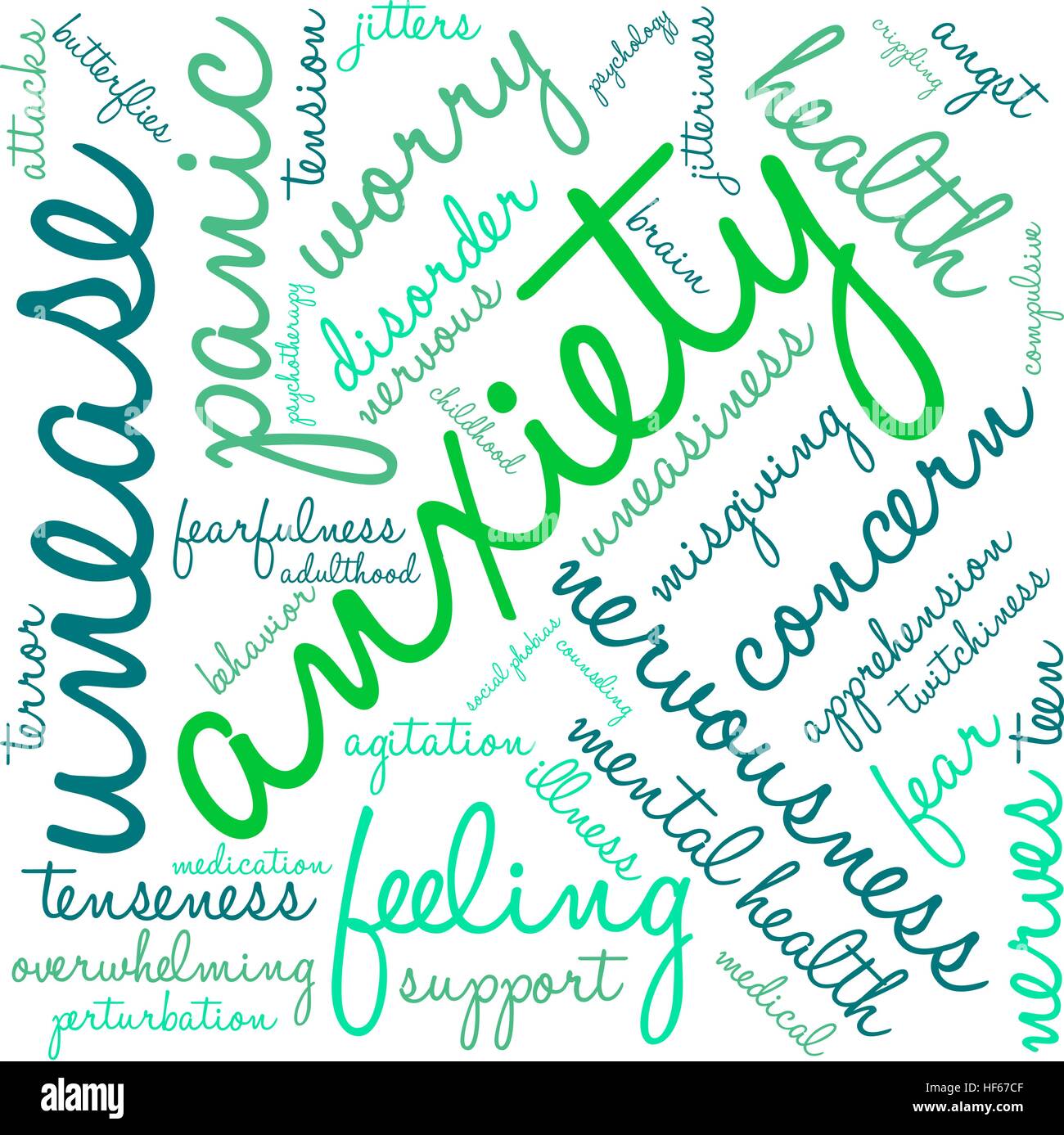 Anxiety word cloud on a white background Stock Vector Image & Art - Alamy