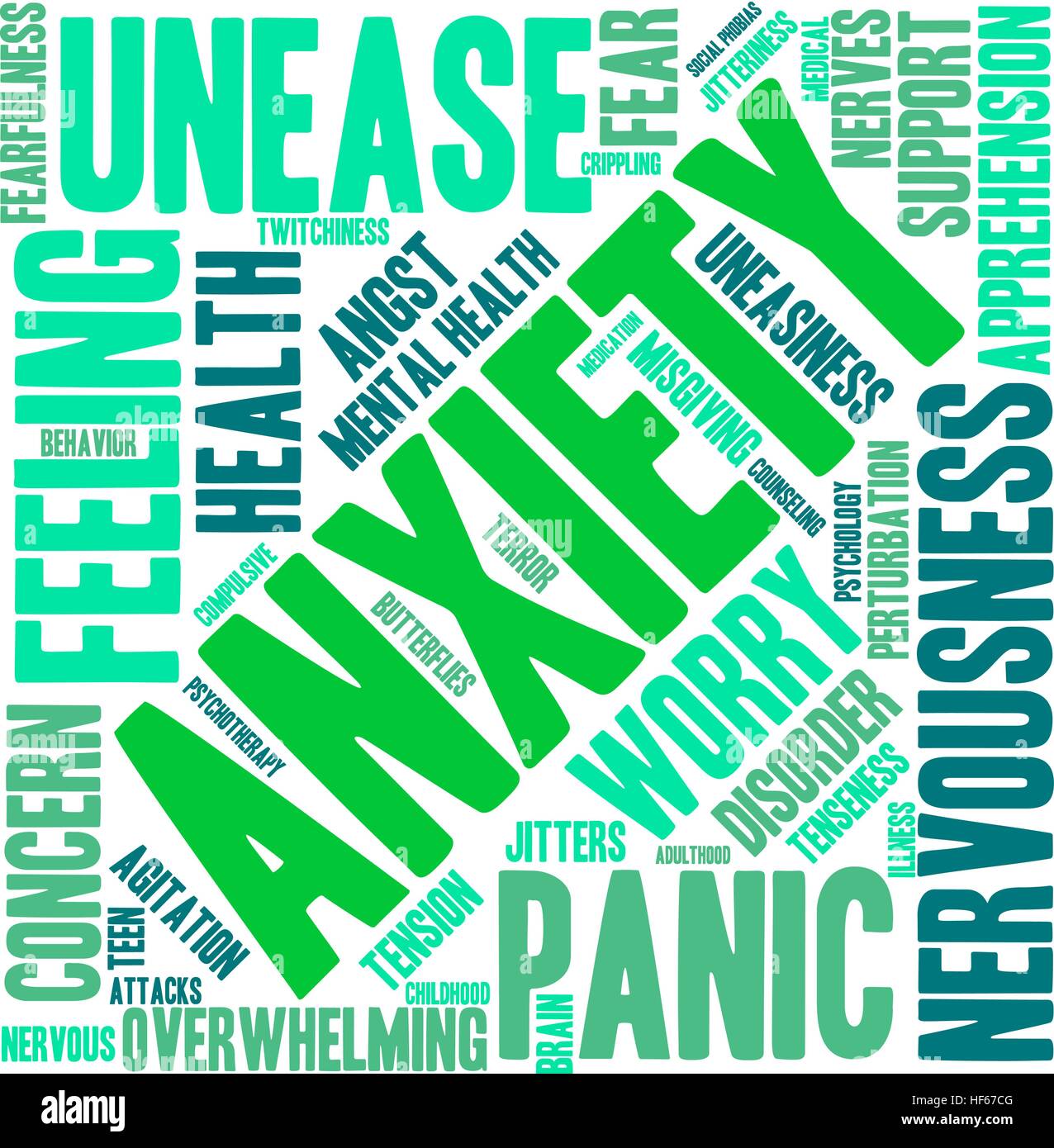 Anxiety word cloud on a white background Stock Vector Image & Art - Alamy