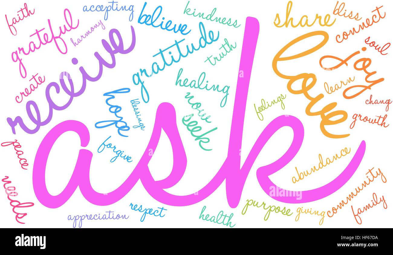 Ask word cloud on a white background Stock Vector Image & Art - Alamy