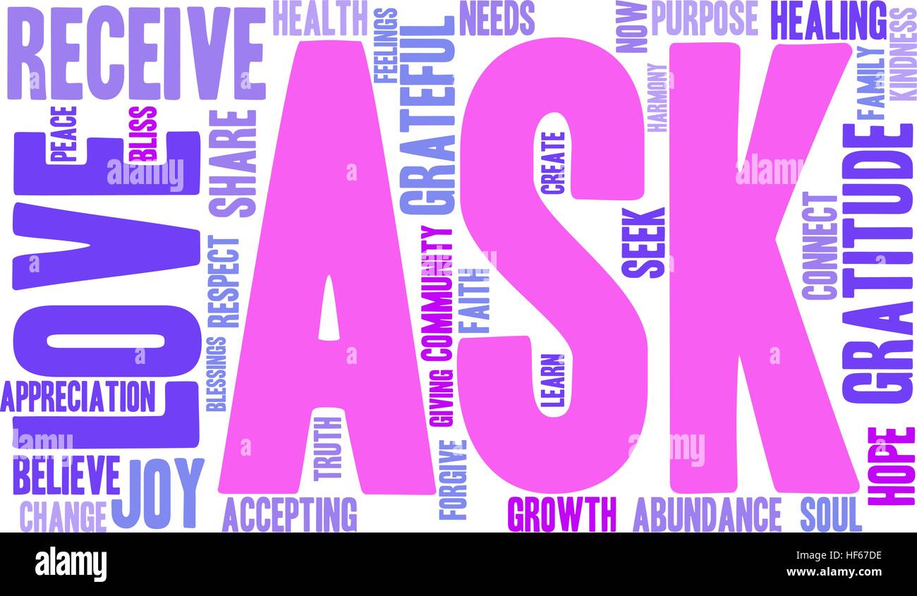 Ask word cloud on a white background Stock Vector Image & Art - Alamy