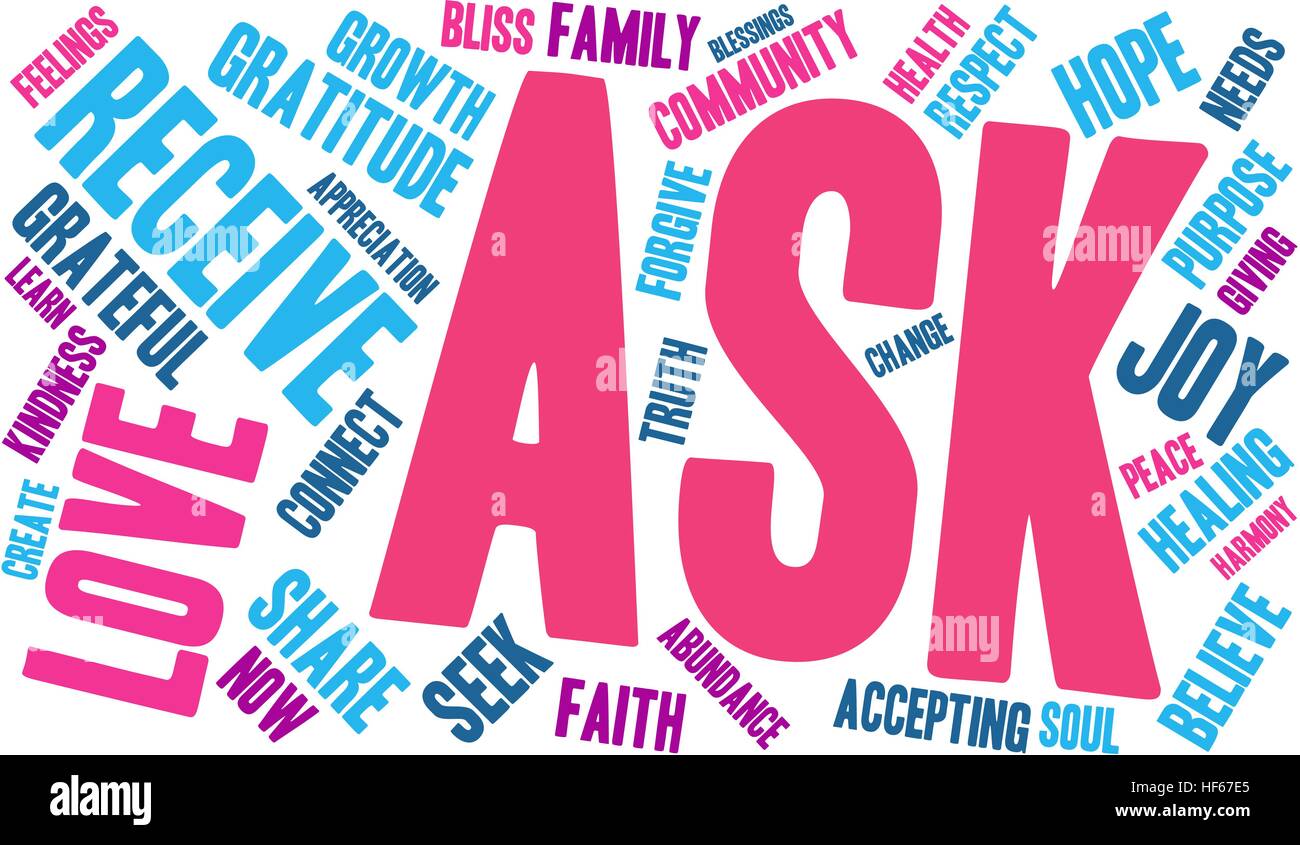 Ask word cloud on a white background Stock Vector Image & Art - Alamy