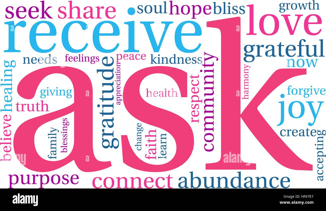 Ask word cloud on a white background Stock Vector Image & Art - Alamy