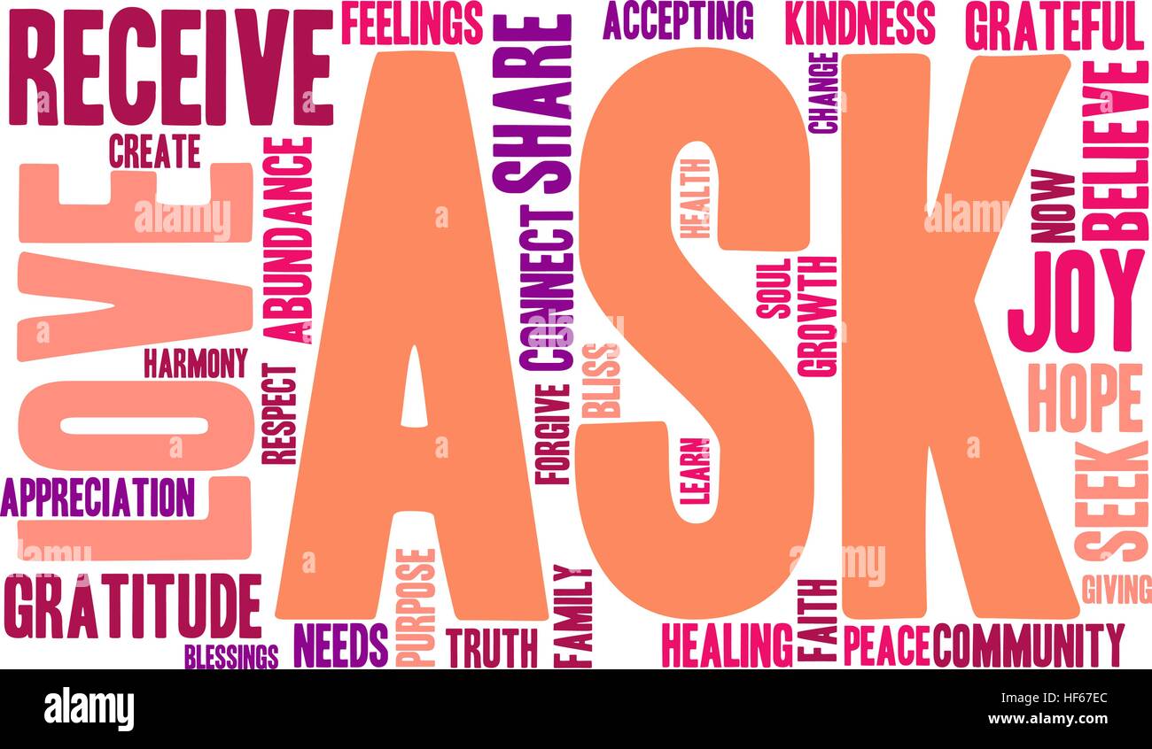 Ask word cloud on a white background Stock Vector Image & Art - Alamy