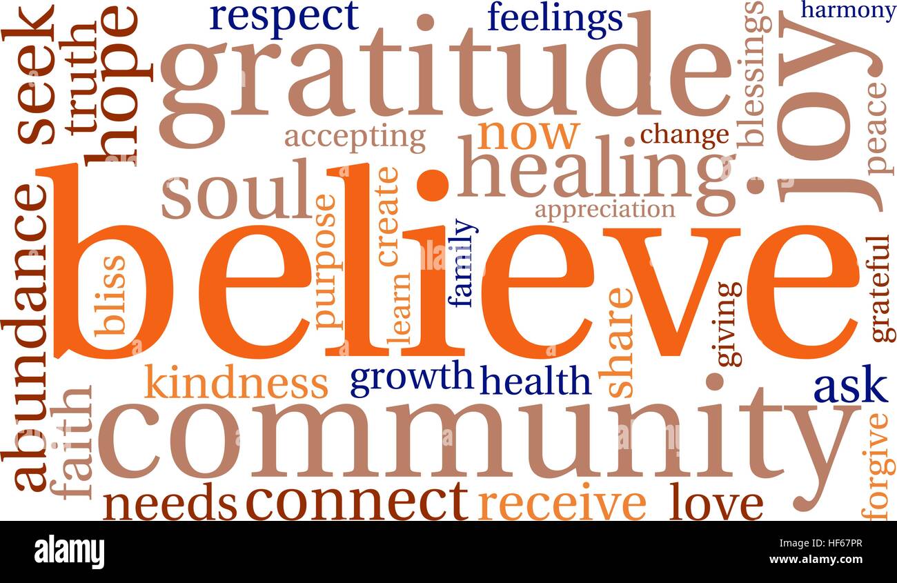 Believe Word Cloud Stock Vector Image & Art - Alamy
