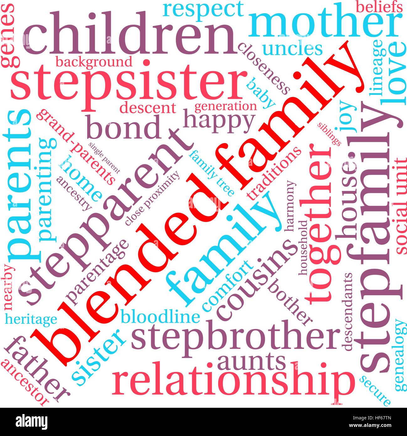 Family word cloud on a white background Stock Vector Image & Art - Alamy