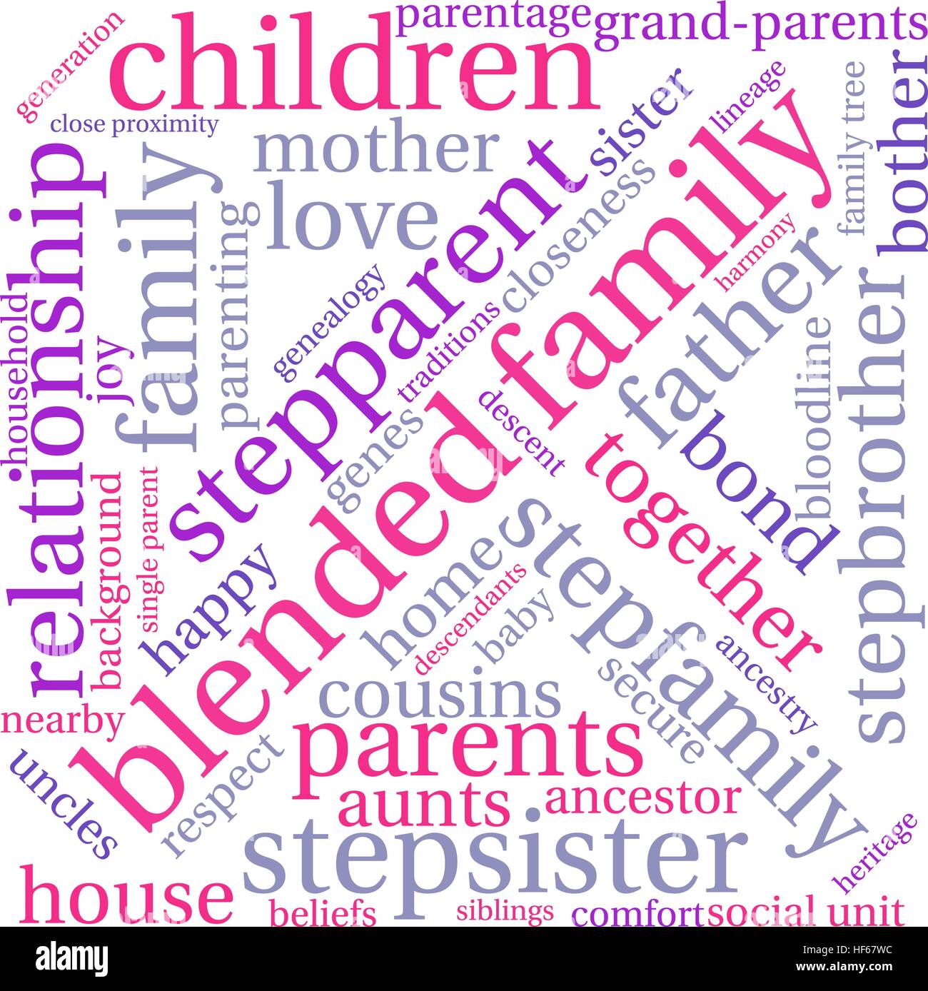 Family word cloud on a white background Stock Vector Image & Art - Alamy