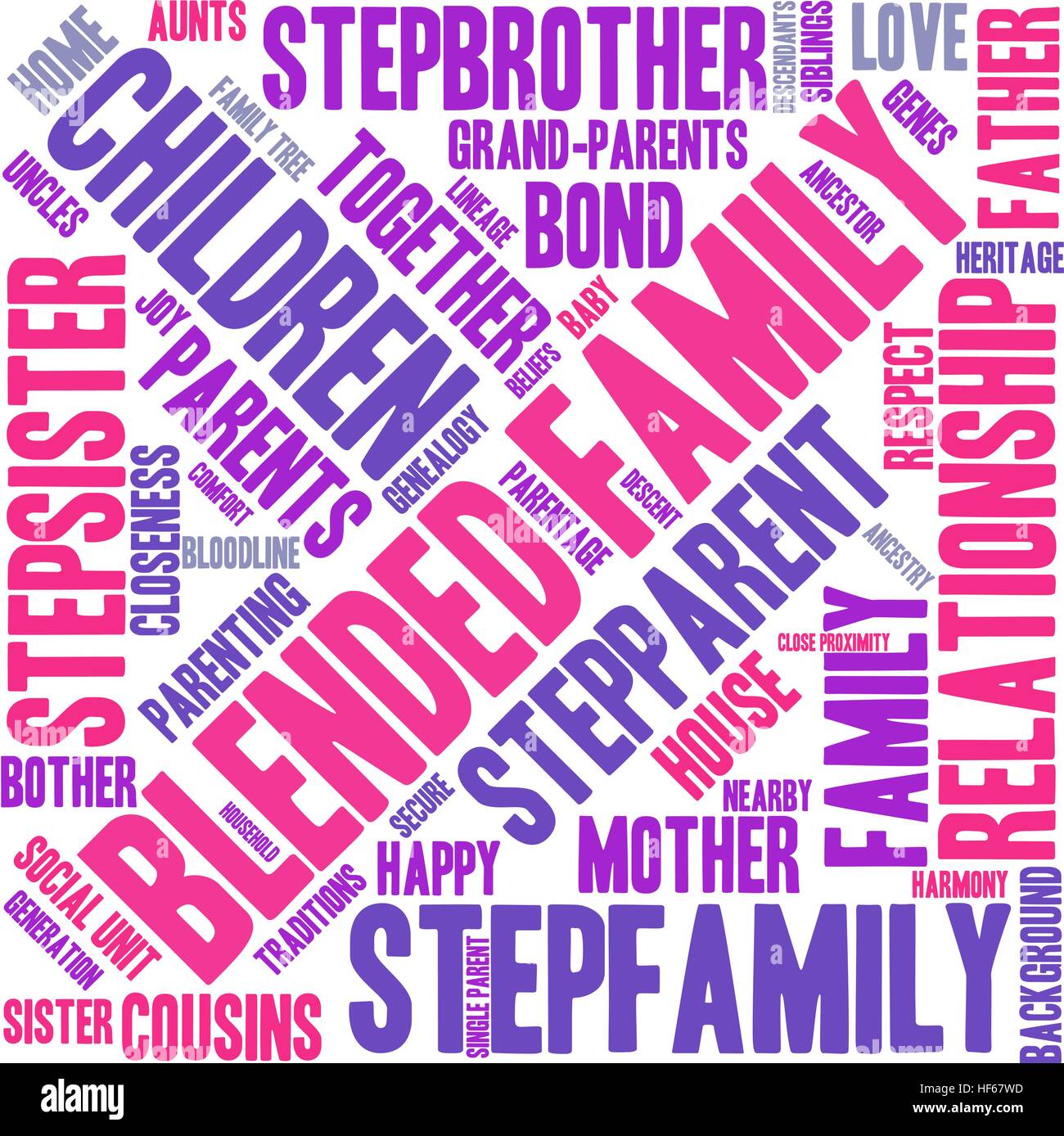 Family word cloud on a white background Stock Vector Image & Art - Alamy