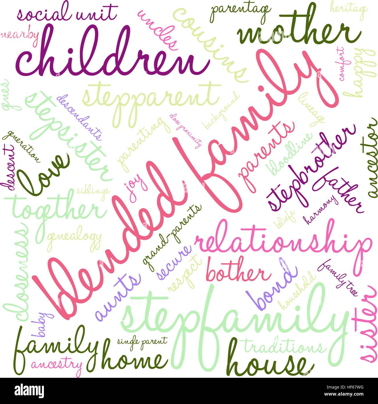 Family word cloud on a white background Stock Vector Image & Art - Alamy
