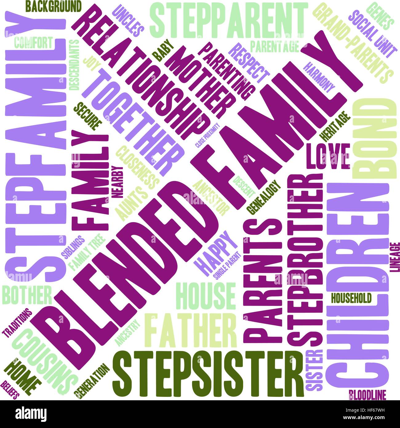 Family word cloud on a white background Stock Vector Image & Art - Alamy