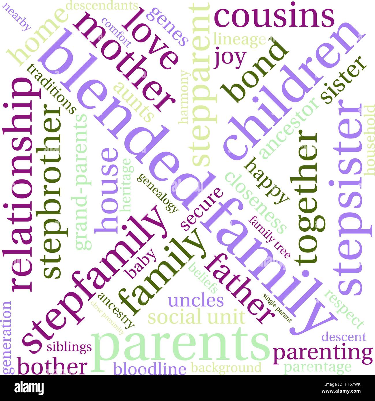 Family word cloud on a white background Stock Vector Image & Art - Alamy