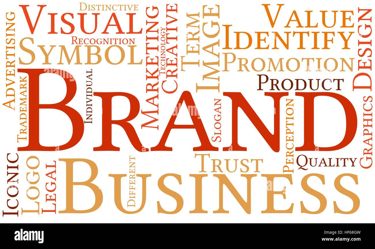 Brand word cloud on a white background Stock Vector Image & Art - Alamy