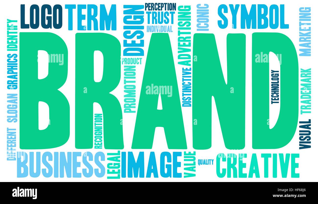 Brand word cloud on a white background Stock Vector Image & Art - Alamy