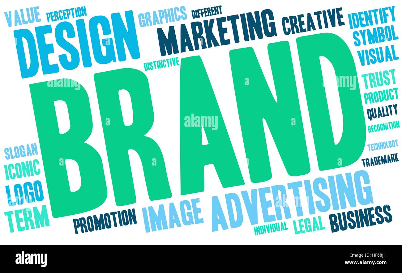 Brand word cloud on a white background Stock Vector Image & Art - Alamy
