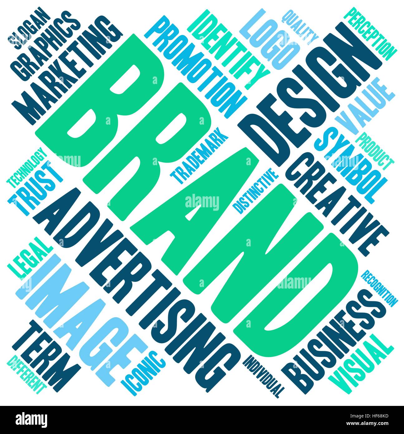 Brand word cloud on a white background Stock Vector Image & Art - Alamy