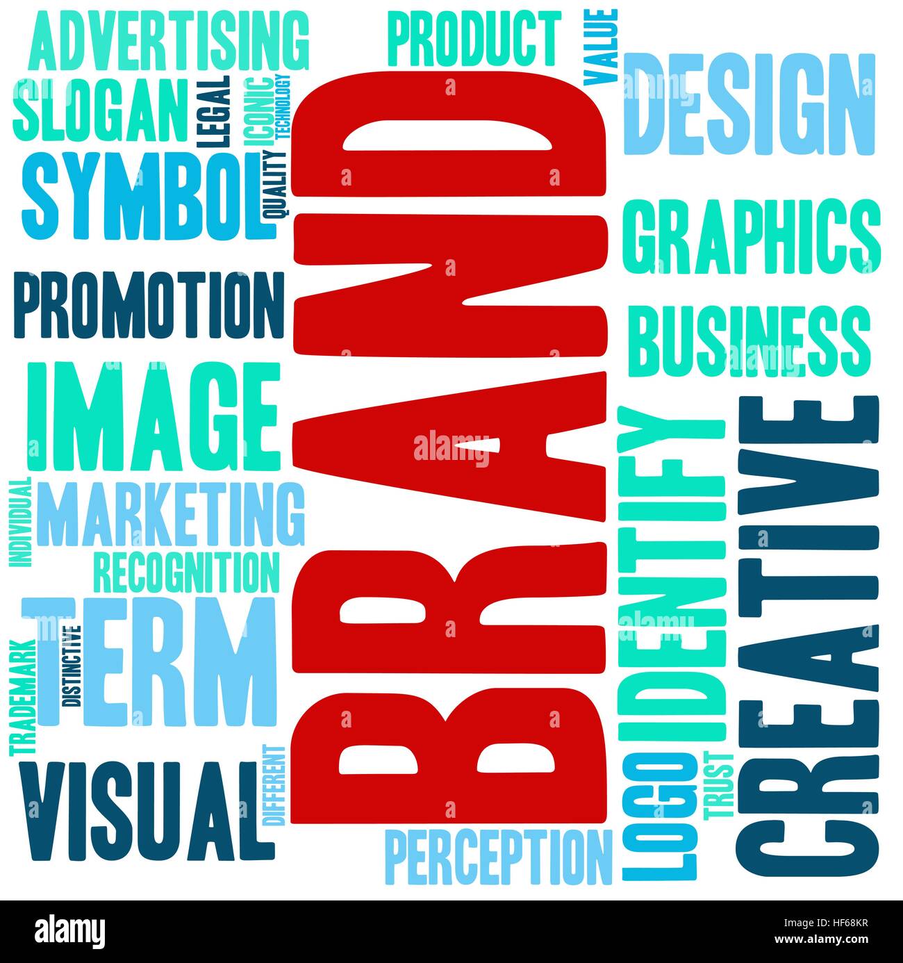 Brand word cloud on a white background Stock Vector Image & Art - Alamy