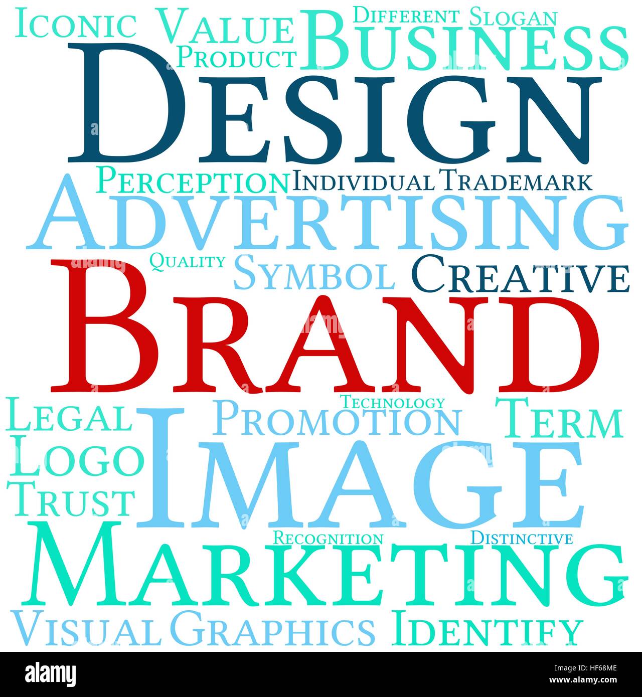 Brand word cloud on a white background Stock Vector Image & Art - Alamy