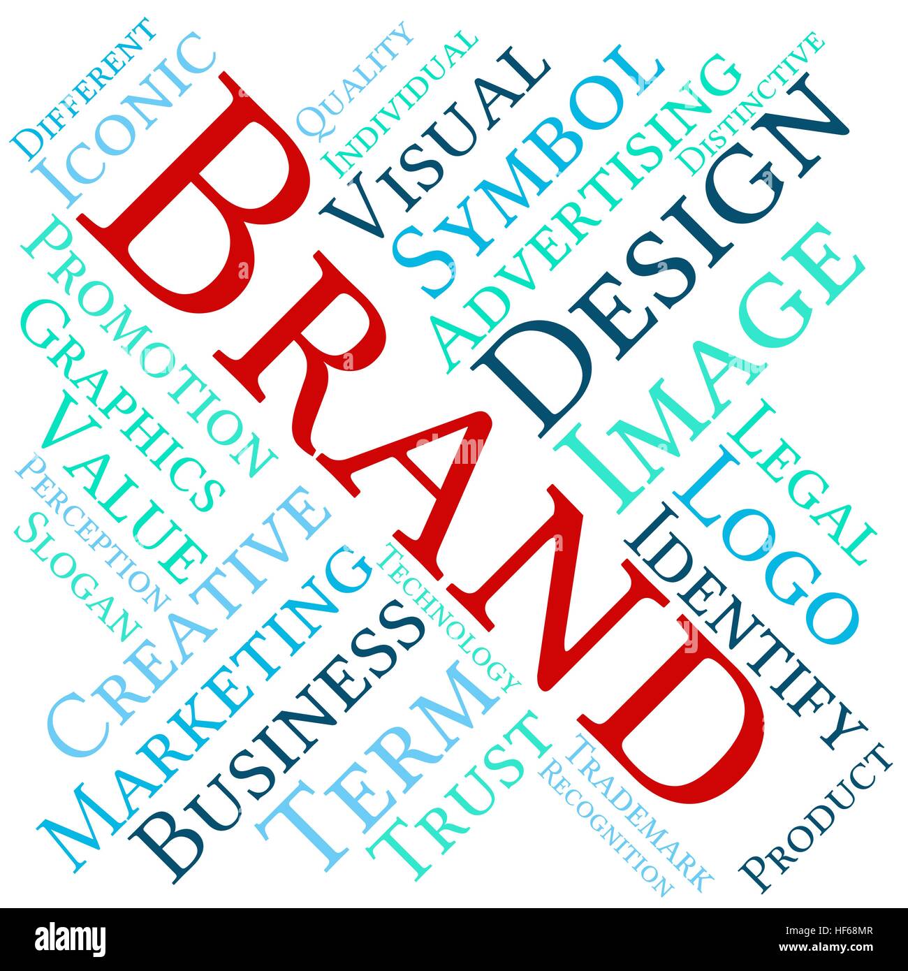 Brand word cloud on a white background Stock Vector Image & Art - Alamy