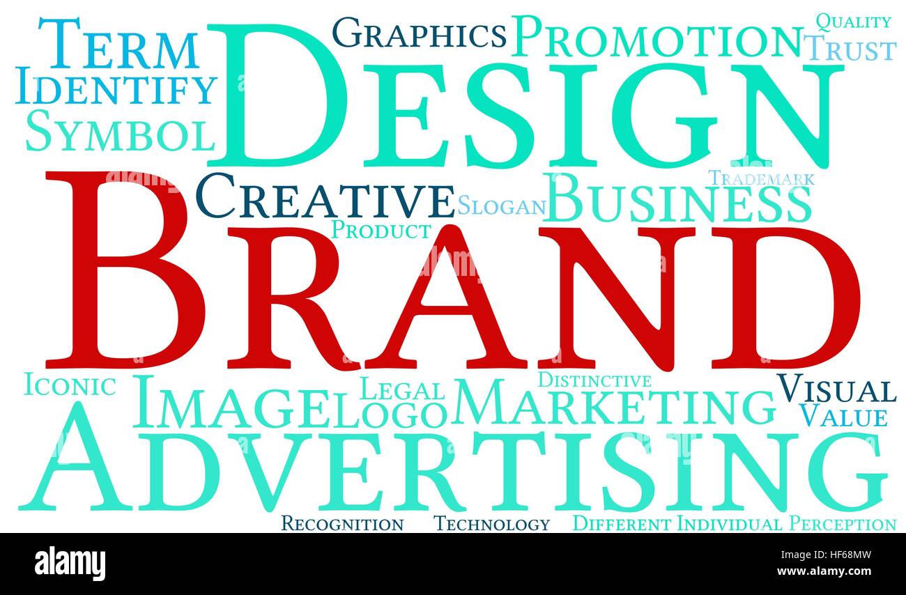 Brand word cloud on a white background Stock Vector Image & Art - Alamy