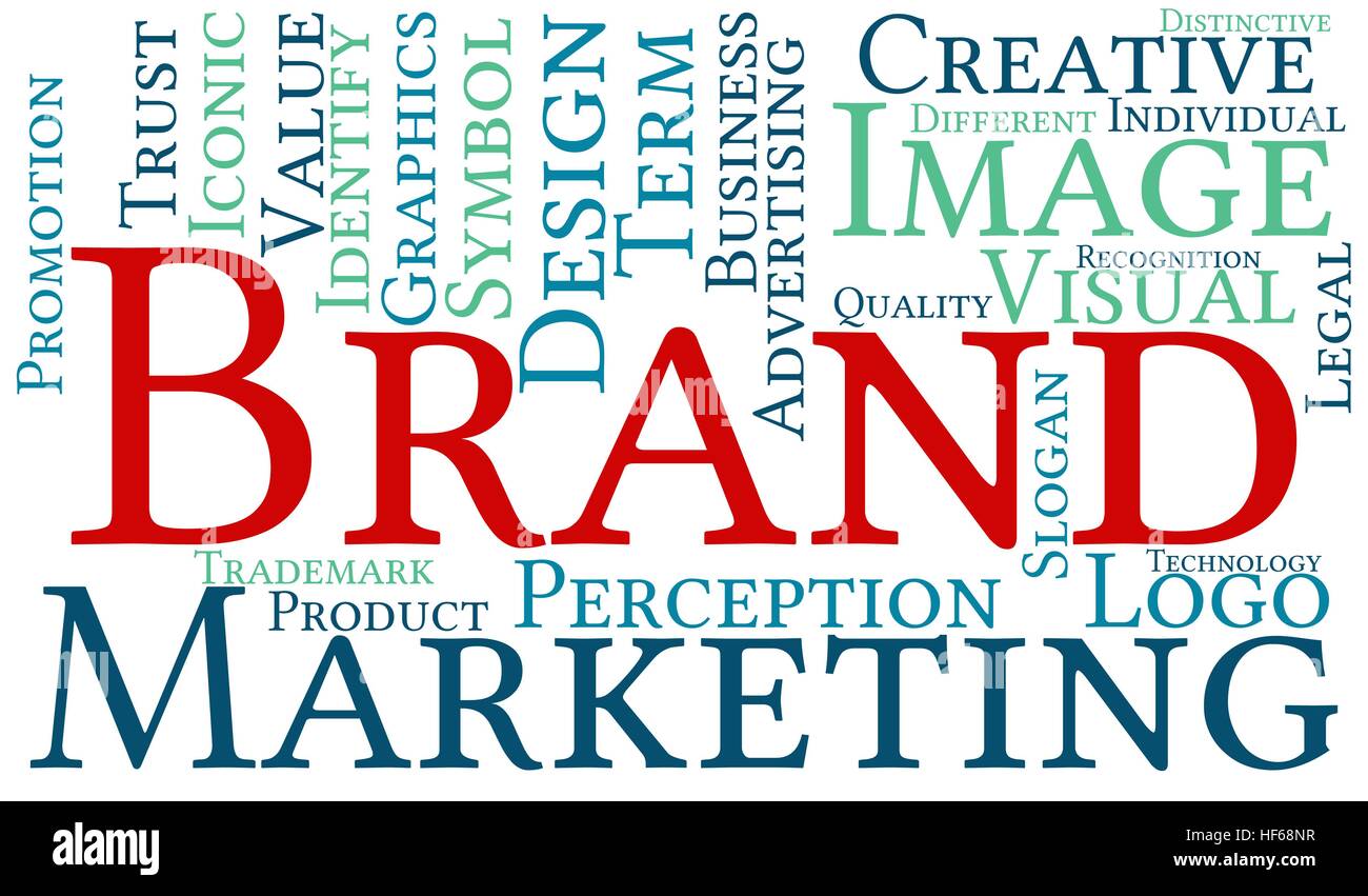 Brand word cloud on a white background Stock Vector Image & Art - Alamy