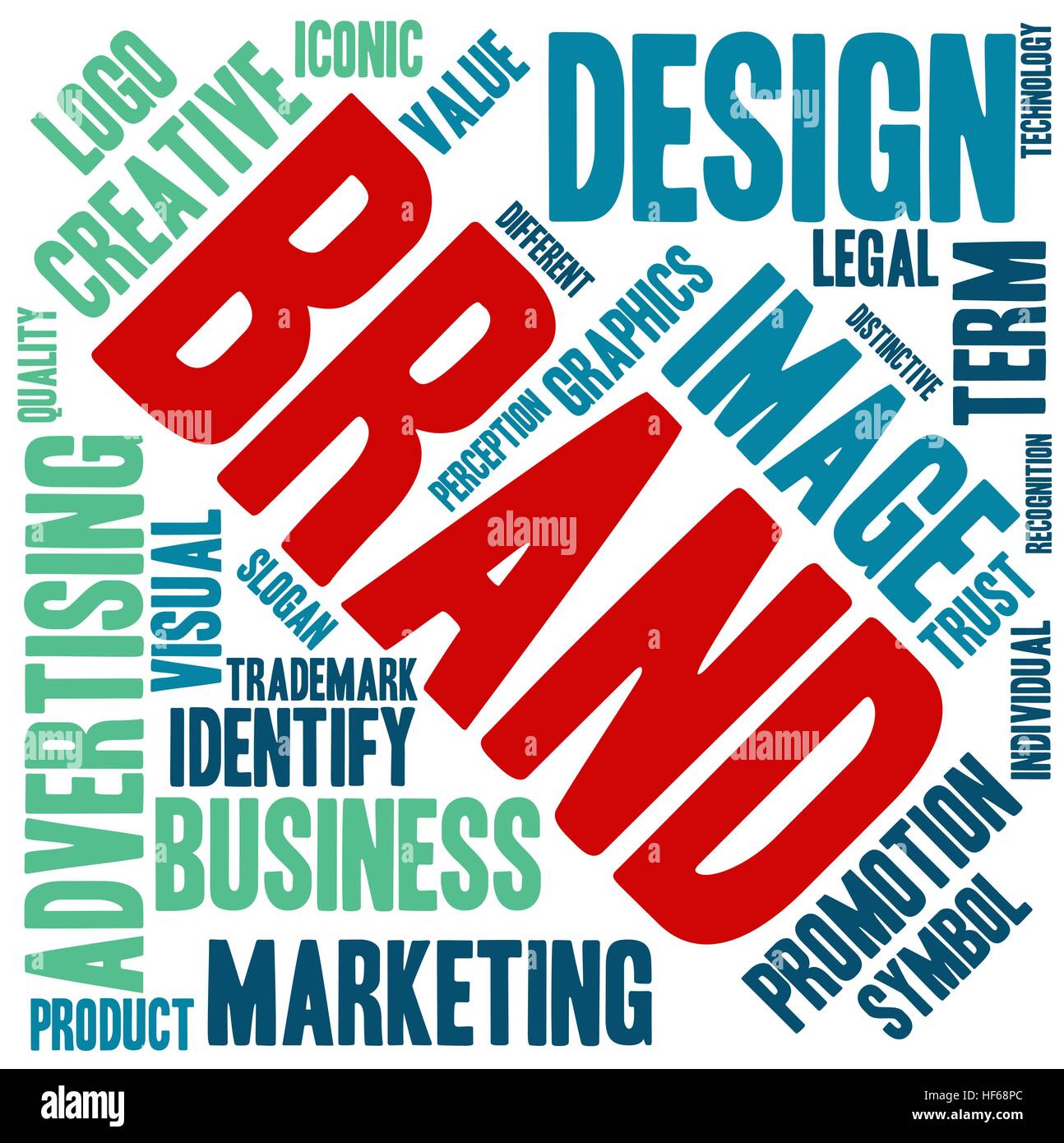 Brand word cloud on a white background Stock Vector Image & Art - Alamy