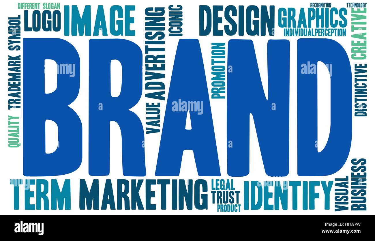 Brand word cloud on a white background Stock Vector Image & Art - Alamy