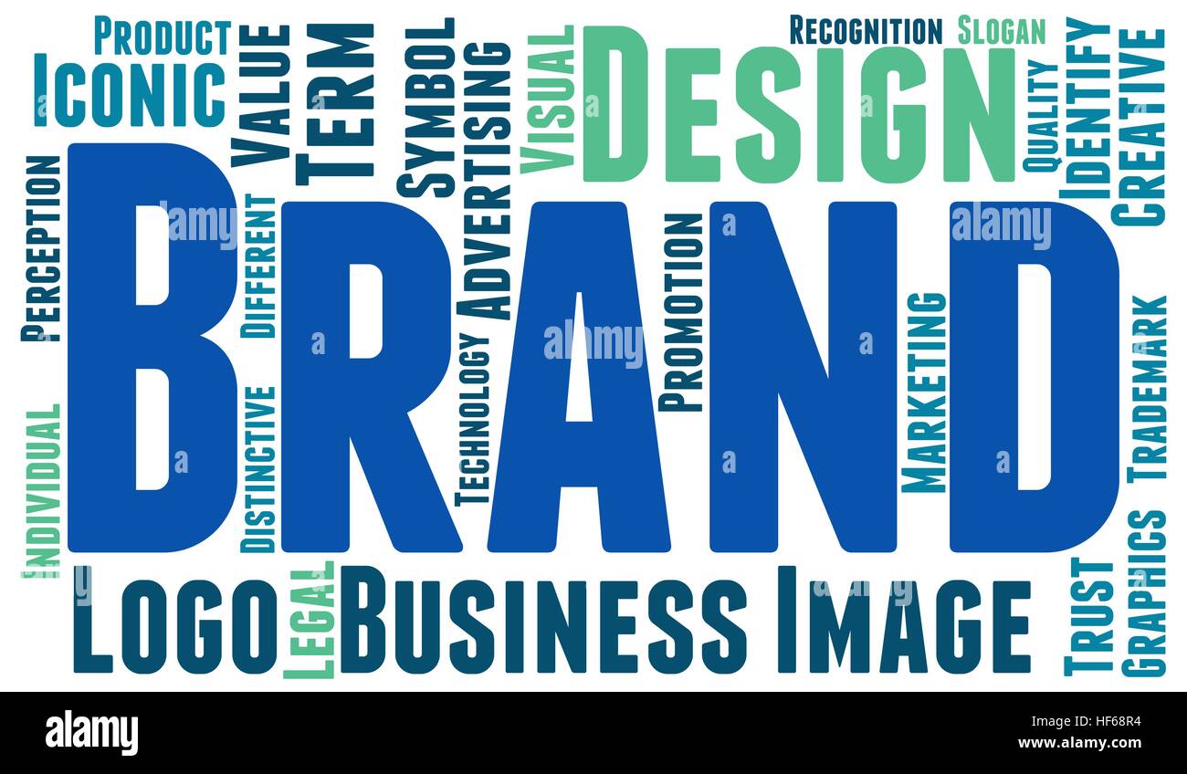 Brand word cloud on a white background Stock Vector Image & Art - Alamy