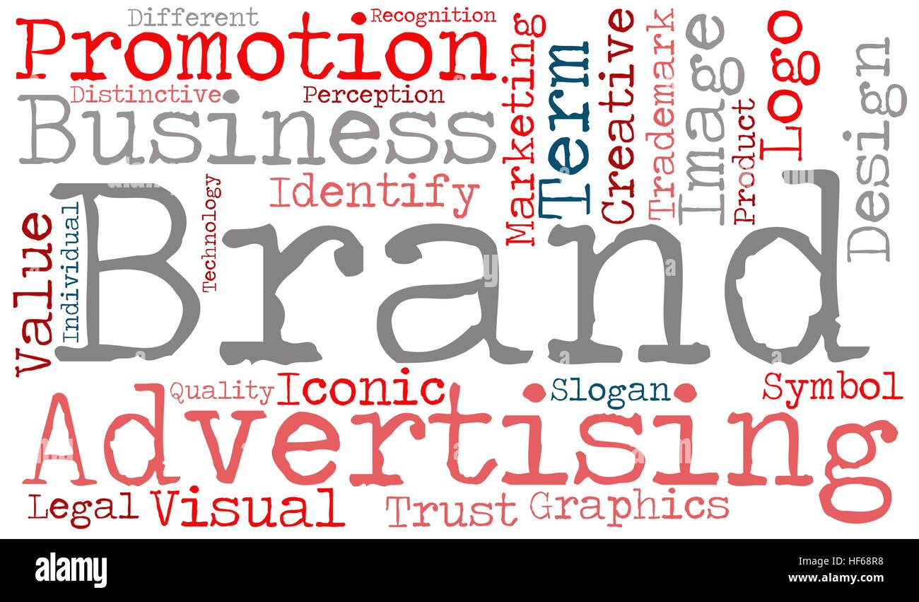 Brand word cloud on a white background Stock Vector Image & Art - Alamy