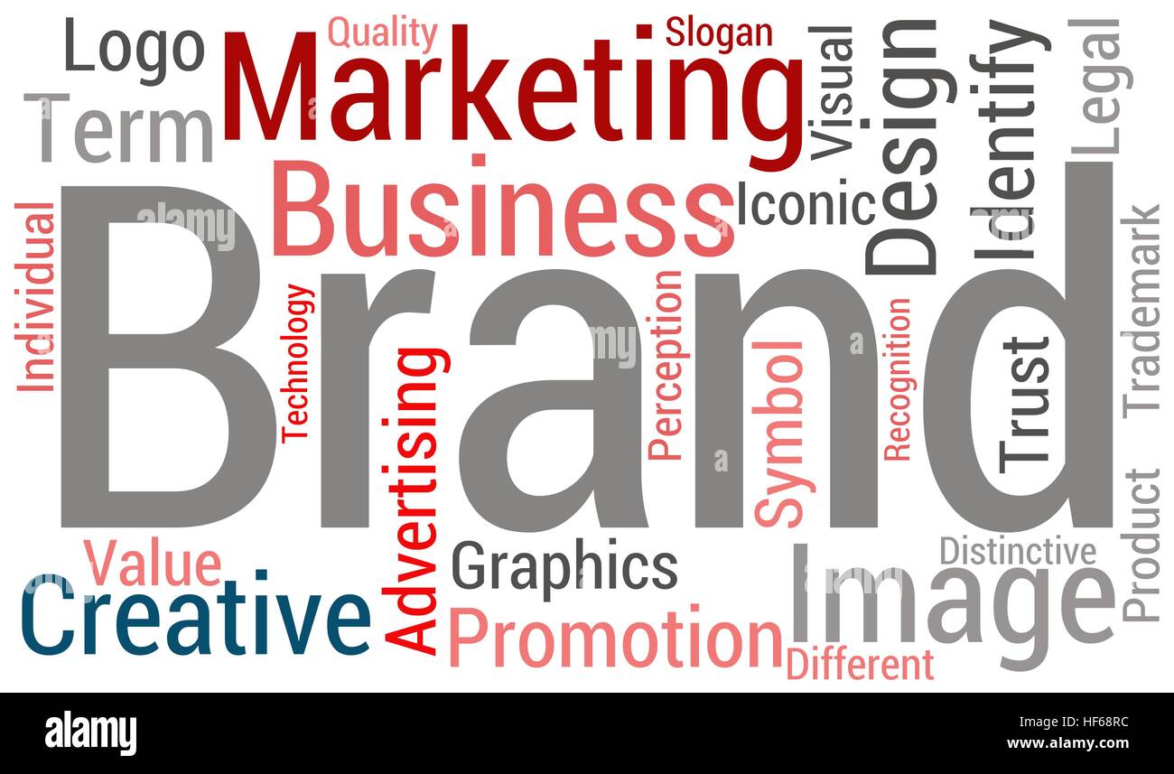 Brand word cloud on a white background Stock Vector Image & Art - Alamy