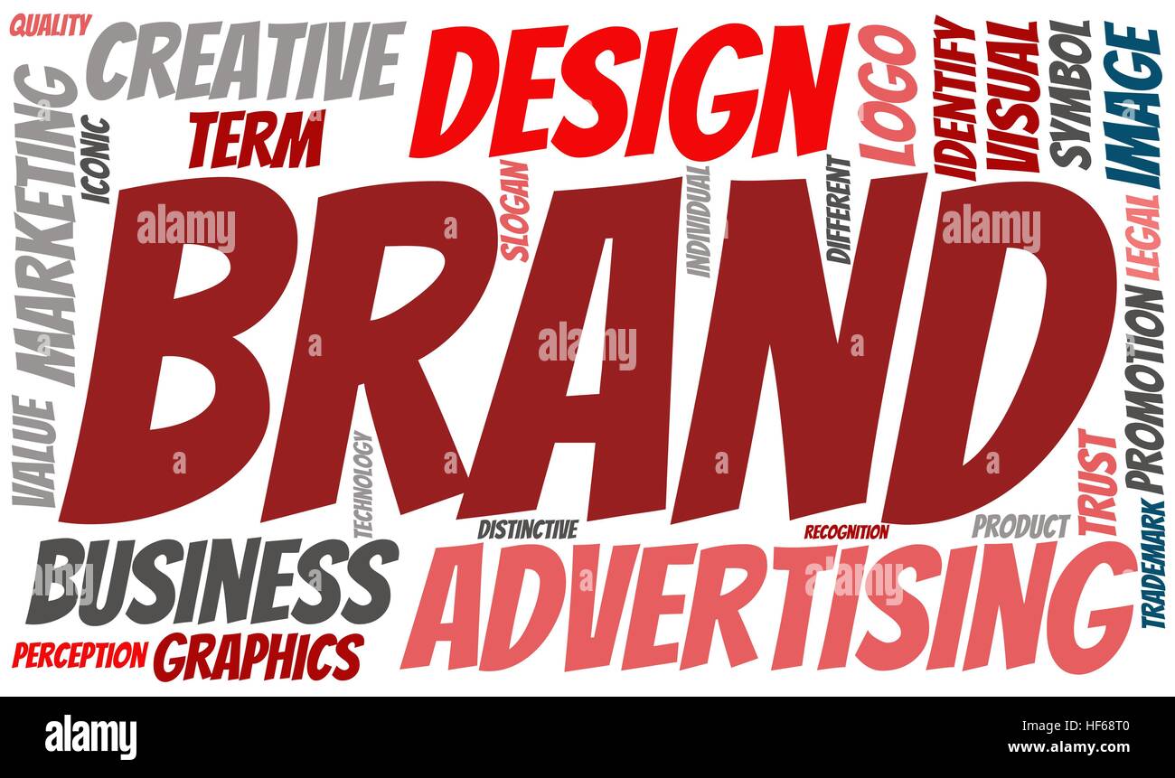 Brand word cloud on a white background Stock Vector Image & Art - Alamy