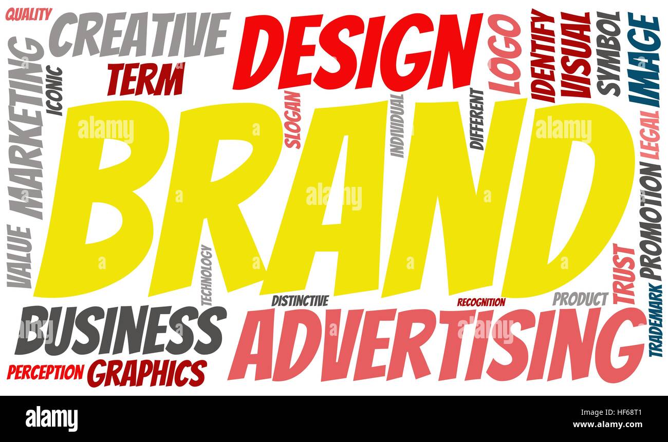 Brand word cloud on a white background Stock Vector Image & Art - Alamy