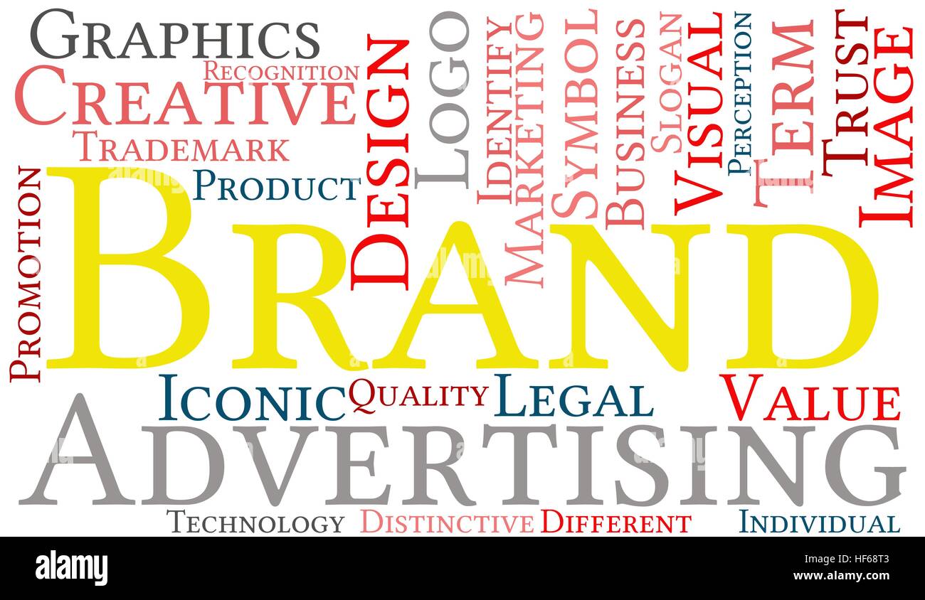 Brand word cloud on a white background Stock Vector Image & Art - Alamy