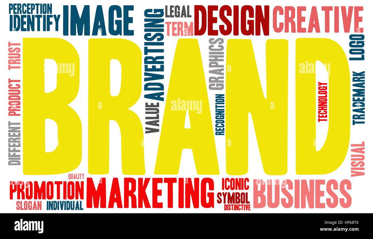 Brand word cloud on a white background Stock Vector Image & Art - Alamy